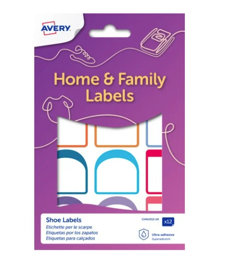 Shoe Name Labels (12 Labels) - School Days Direct