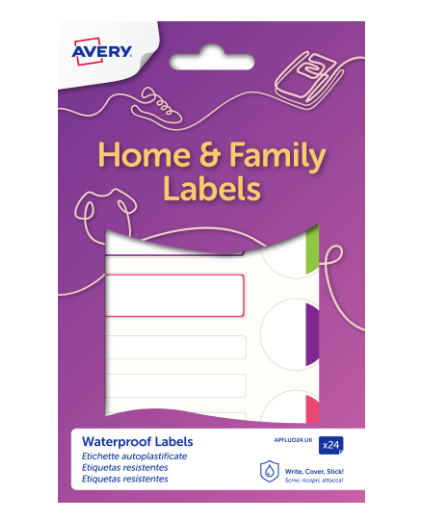 Waterproof Name Labels (24 Labels) - School Days Direct